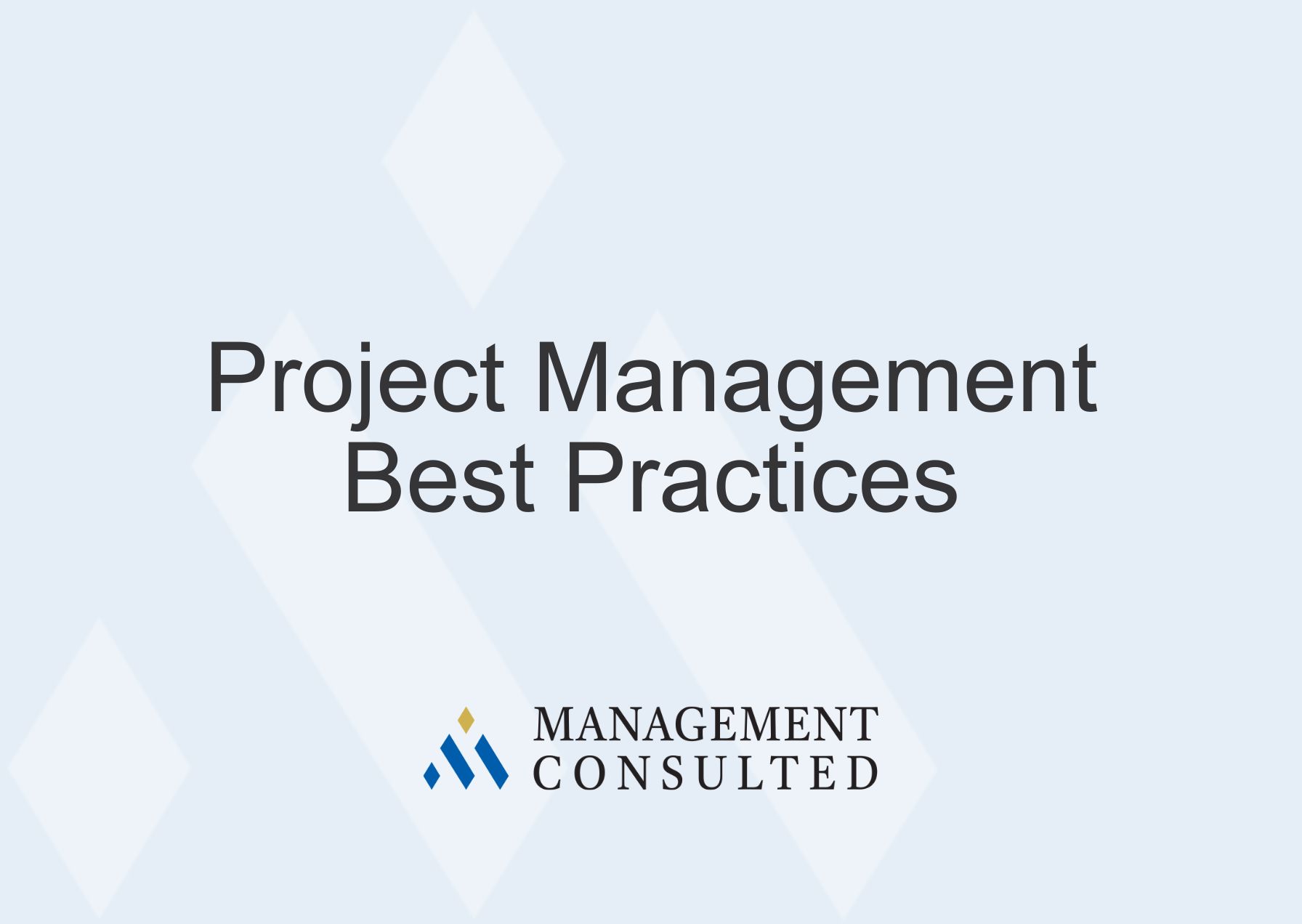 Project Management Best Practices | Consulting/Corporate Skills Training