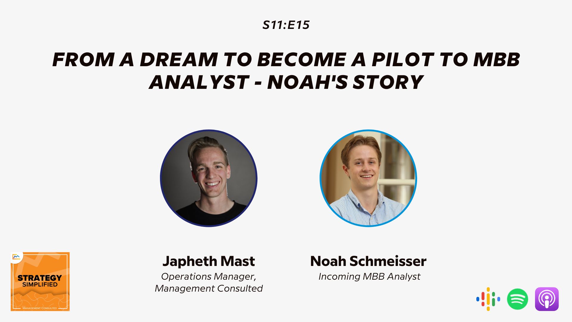 From a Dream to Become a Pilot to MBB Analyst (Podcast)